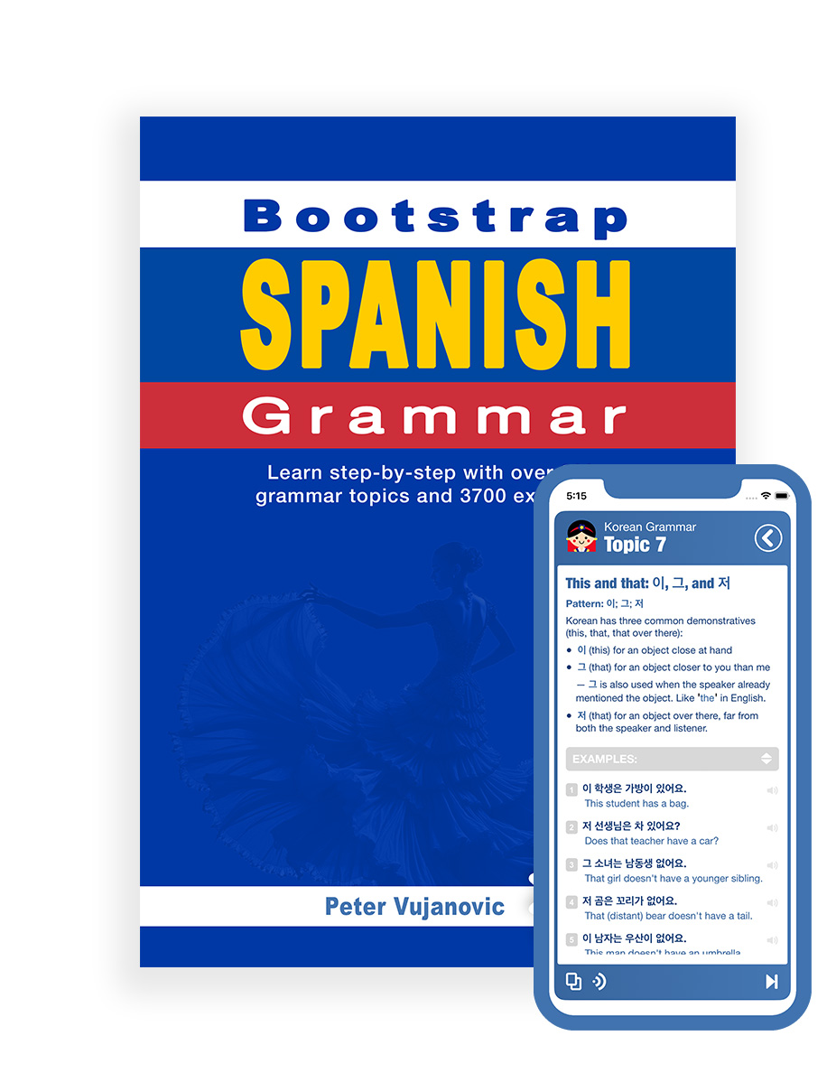 Learn Spanish Grammar - step-by-step with 525-page book and companion ...